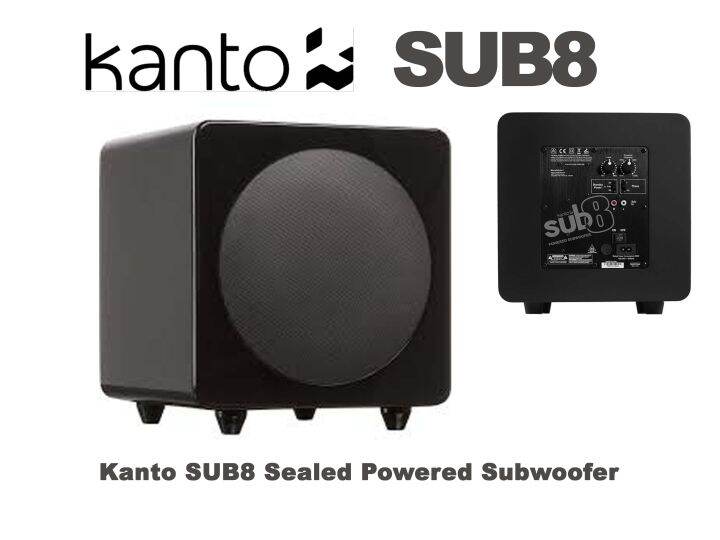 KANTO SUB8 Kanto SUB8 8-inch Sealed Powered Subwoofer - Piano Black | Lazada PH