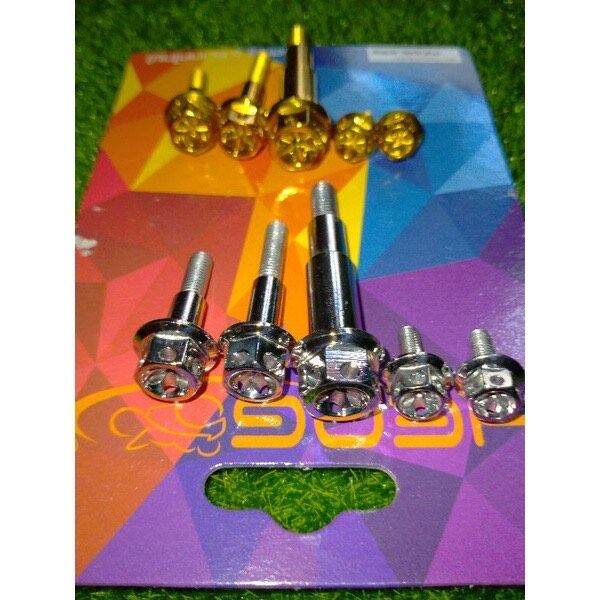 HONDA CLICK V2/V3 /CLICK 160 LEVER BOLTS AND FLUID BOLTS SET /HENG GOLD ...