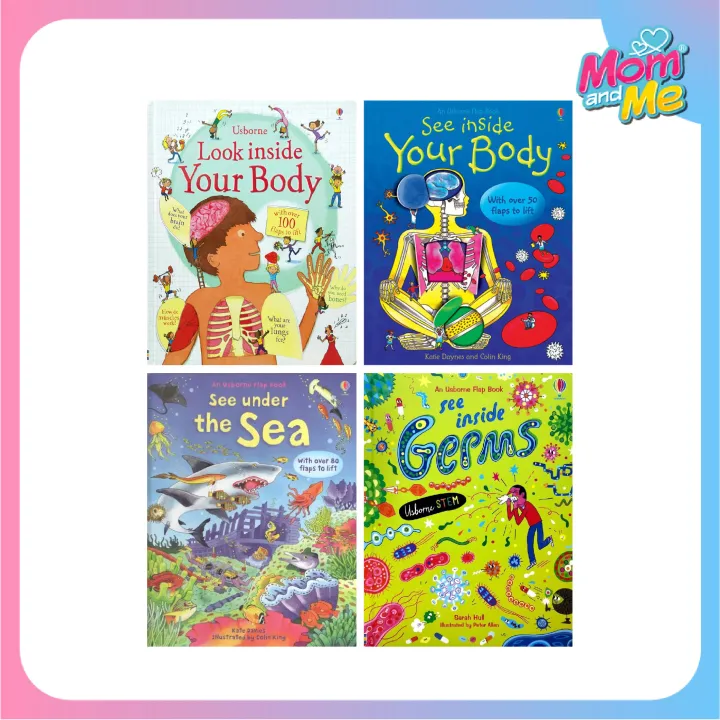 Usborne See Inside หนังสือภาษาอังกฤษสำหรับเด็ก Board Book แผ่นภาพเปิดปิด | Lazada.co.th