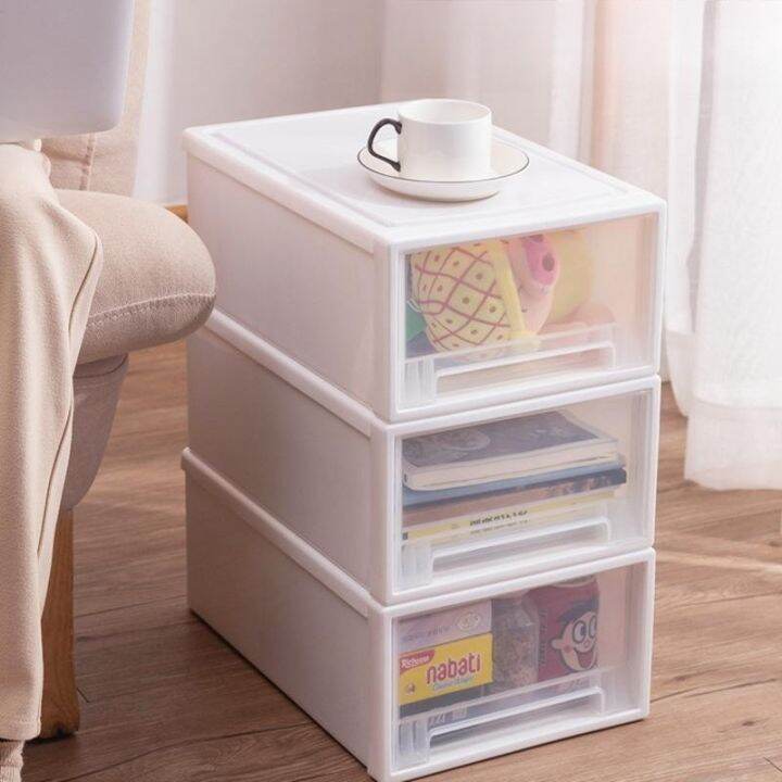 Shiok Living 🚀 Transparent Drawer Storage Boxes Stackable Combination Organizer Home ...
