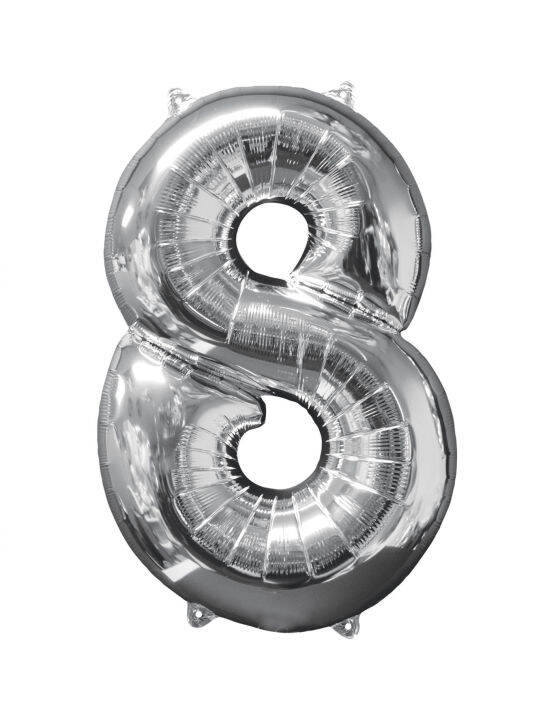 Balon Foil Angka 8 - 40 CM / Balon Angka 8 / Balon Ulang tahun / Balon ...