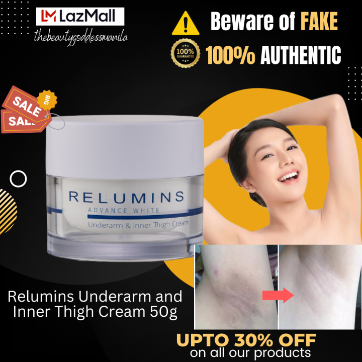 Relumins Underarm and Inner Thigh Cream 50g] dark underarms or inner ...
