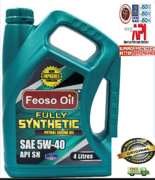 ORIGINAL FEOSO OIL FULLY SYNTHETIC 5W-40 4L | Lazada