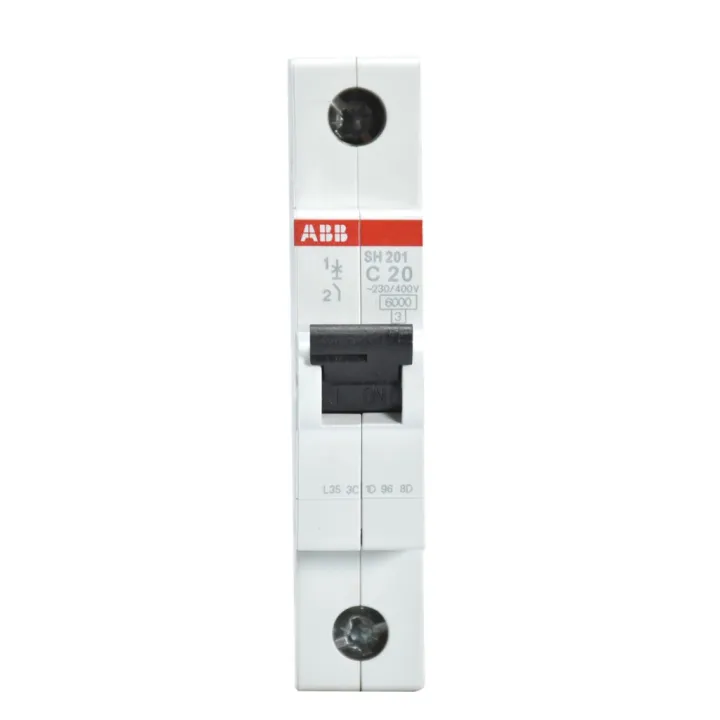 Safety Breaker เซอร์กิตเบรคเกอร์ Circuit Breaker MCB SH201-C 1P 20A 6KA ABB ตัดกระแสไฟฟ้า ...