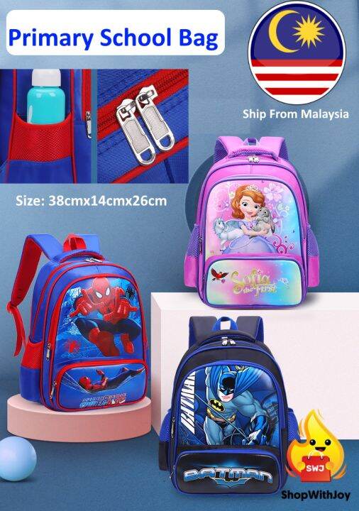 【ShopWithJoy】38cm Kid Children Student School Bag Backpack Beg Sekolah ...