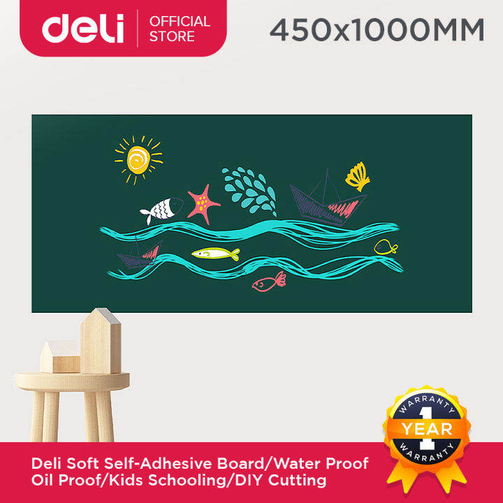 Deli Self Adhesive Wallpaper Painting Wall Thicken Rewritable ...