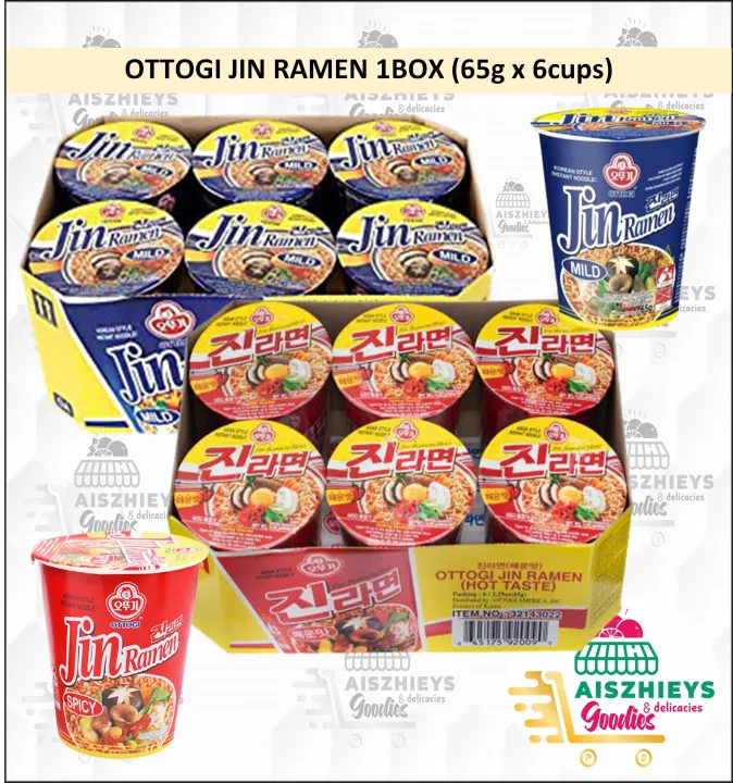 OTTOGI JIN RAMEN CUP 1BOX (65g x 6cups) | Lazada PH