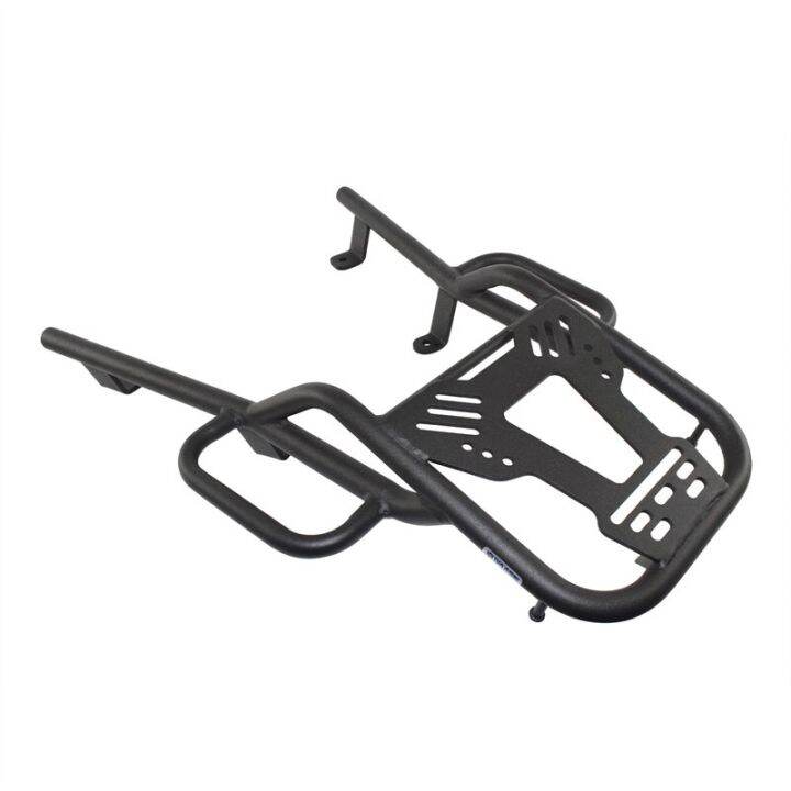 Black Motorcycle Rear Carrier Plate Luggage Rest Rack Cargo Shelf Carry ...