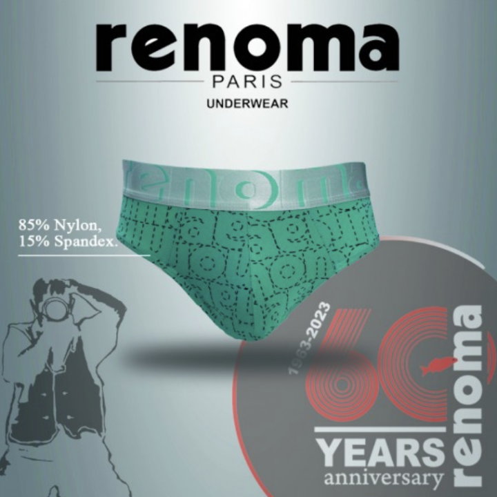 NEW2023 60 Anniversary Limited Edition - RENOMA BRAND UNDERWEAR 3-PIECES BRIEF (RANDOM COLOR ...