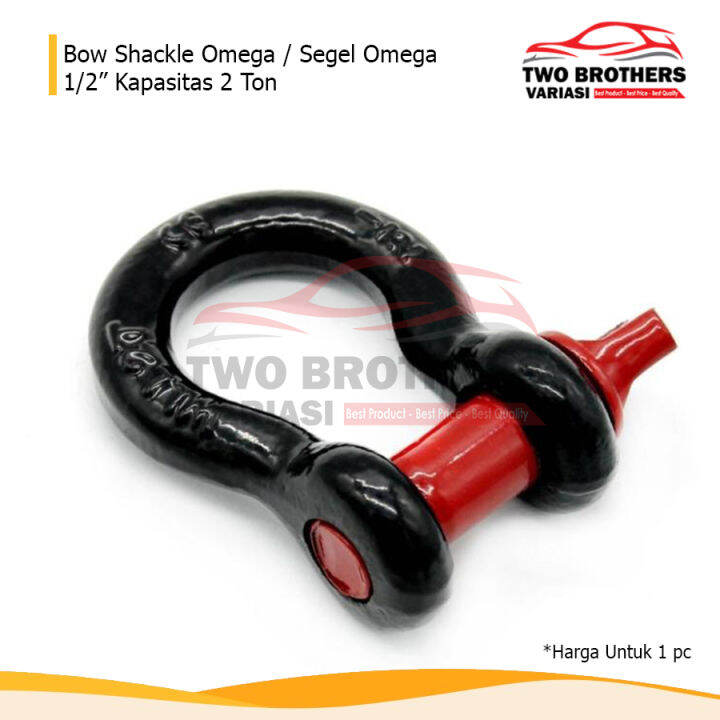 Shackle Omega 1/2 " kapasitas 2 Ton Anting derek untuk mobil pengait ...