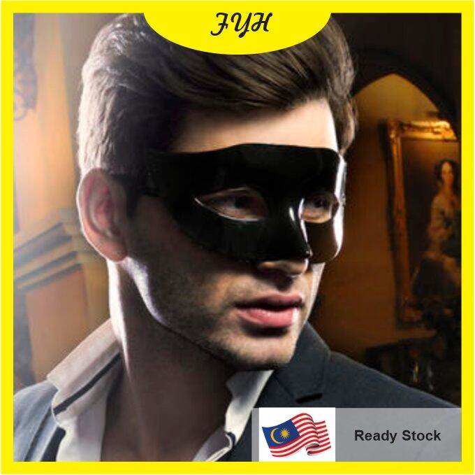 *Malaysia Ready Stock* Masquerade Mask for men half face men party mask ...