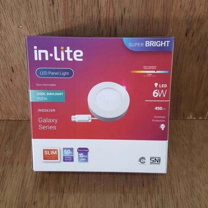 INSS628R Inlite / In-lite Downlight Led Panel 6 Watt Bulat Outbow ...
