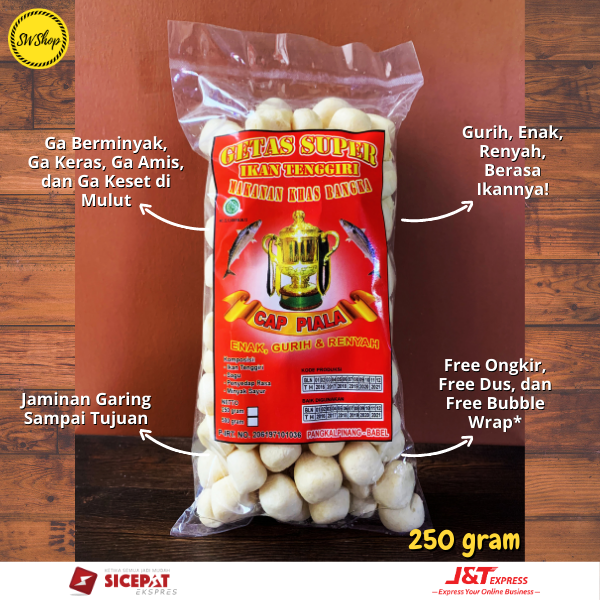 [halal] Kerupuk Getas Ikan Tenggiri Bulat Snack Makanan Ringan Cemilan