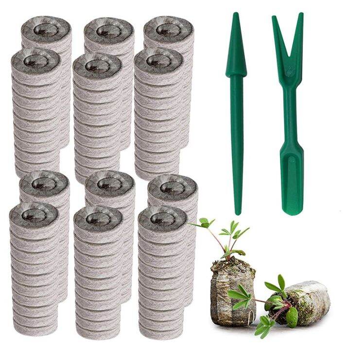 120Pcs 30mm Peat Pellet Soil Plant Starters Plugs Pallet Seedling Soil ...