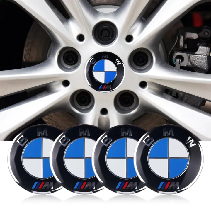 4pcs 56mm Hub Cap Car Rim Wheel Center Bmw M Logo Badge Emblem Parts ...