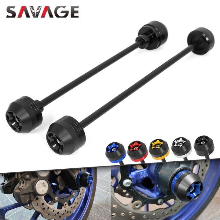Newprodectsonming Front Rear Axle Fork Crash Sliders For YAMAHA MT-09 ...
