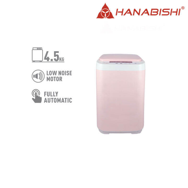 Hanabishi Fully Automatic Washing Machine 4.5KG capacity HAWBD145 PINK ...