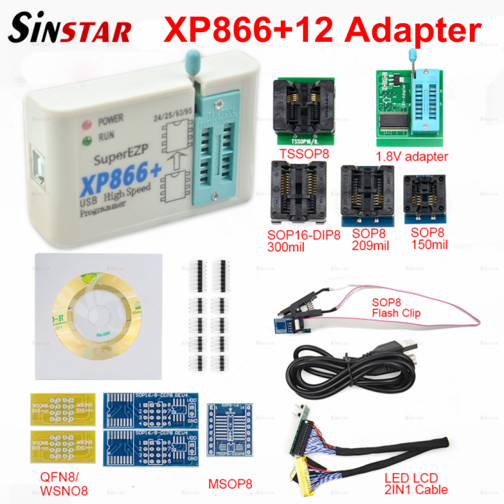 100 Original X866+ High-speed USB SPI Programmer XP866 Support 24 25 93 ... 100 Original X866+ High-speed USB SPI Programmer XP866 Support 24 25 93 ...