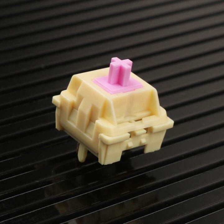 Silent KTT Mallo Pink Switch 55g 68g Gold Plated Spring 5 Pins Tactile ...