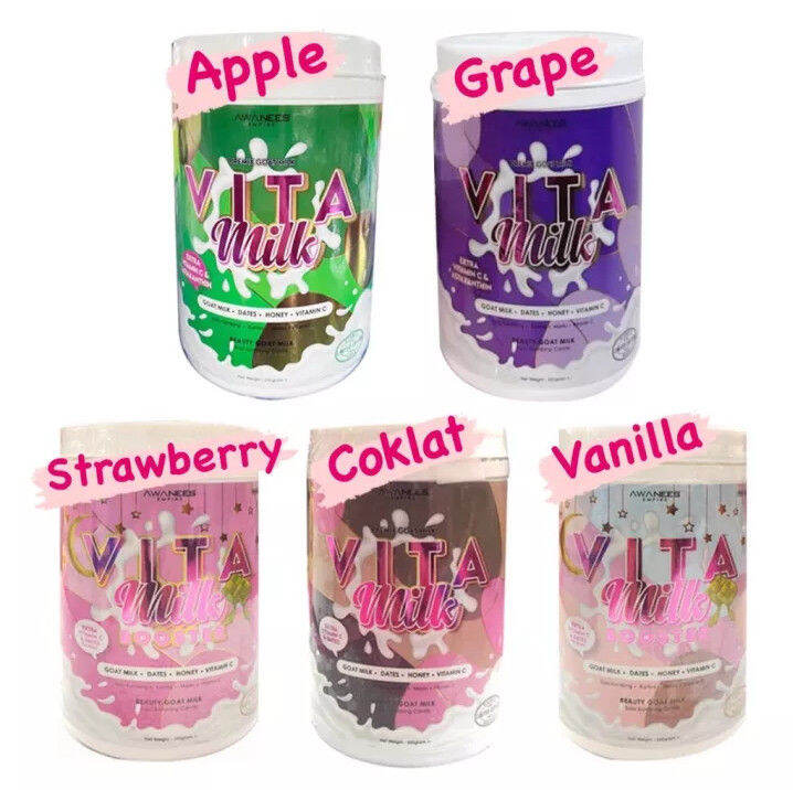 VITAMILK BOOSTER 550gm [STRAWBERI/VANILLA/COKLAT/APPLE/ANGGUR] ORIGINAL ...