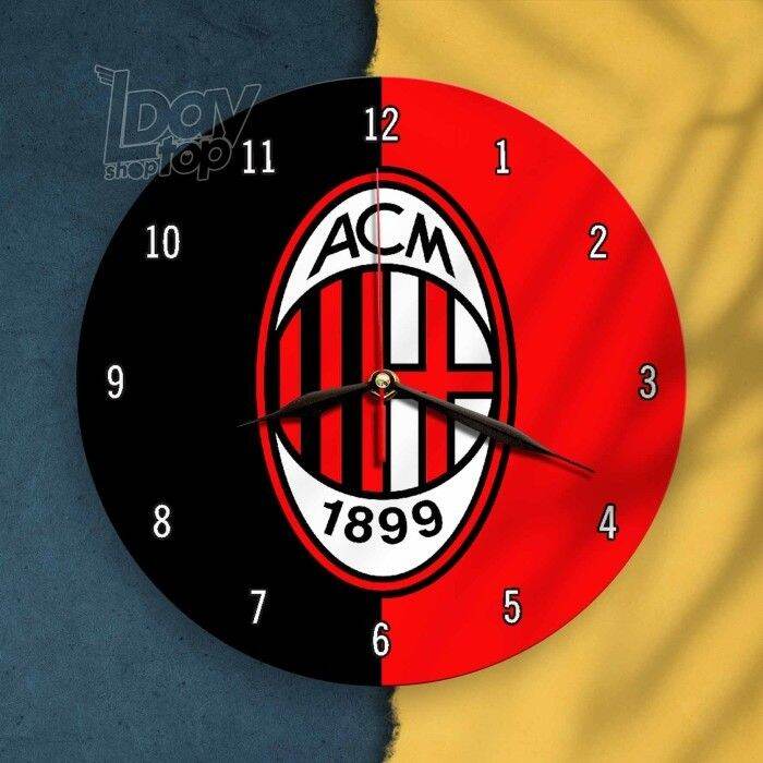 Jam Dinding Kayu MDF Bola Club ACM FC - Acm Series - ac Milan - M1lan ...
