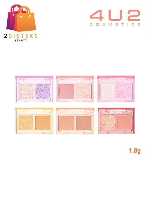 4U2 FOR YOU TOO EYESHADOW ฟอร์ยูทู อายแชโดว์ 2ช่อง 1.8g | Lazada.co.th