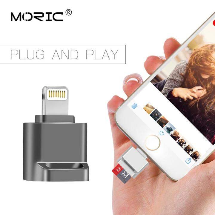 Lightning to USB Camera Adapter SD Card Reader with Micro SD For 7 8 6 ...