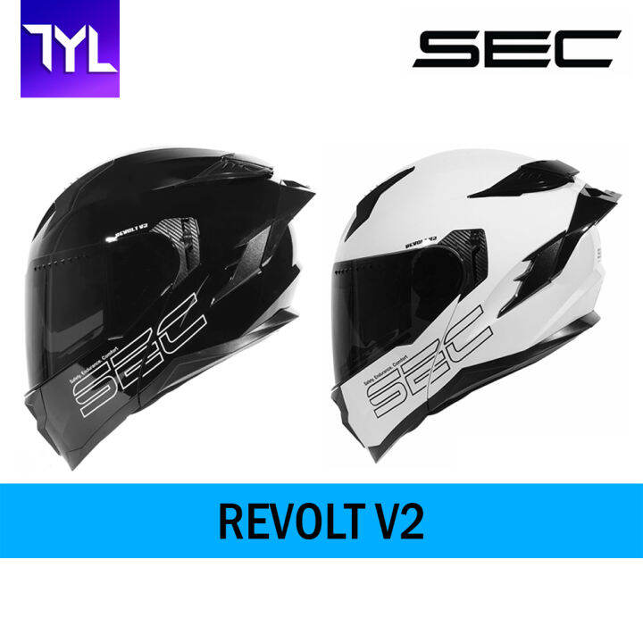 SEC Revolt V2 Modular Helmet Motor Motorcycle Safety First Head ...