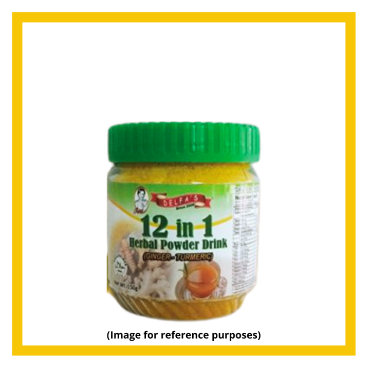 Delfa's 12-in-1 Herbal Powder Drink (Ginger-Turmeric) 120g | Lazada PH