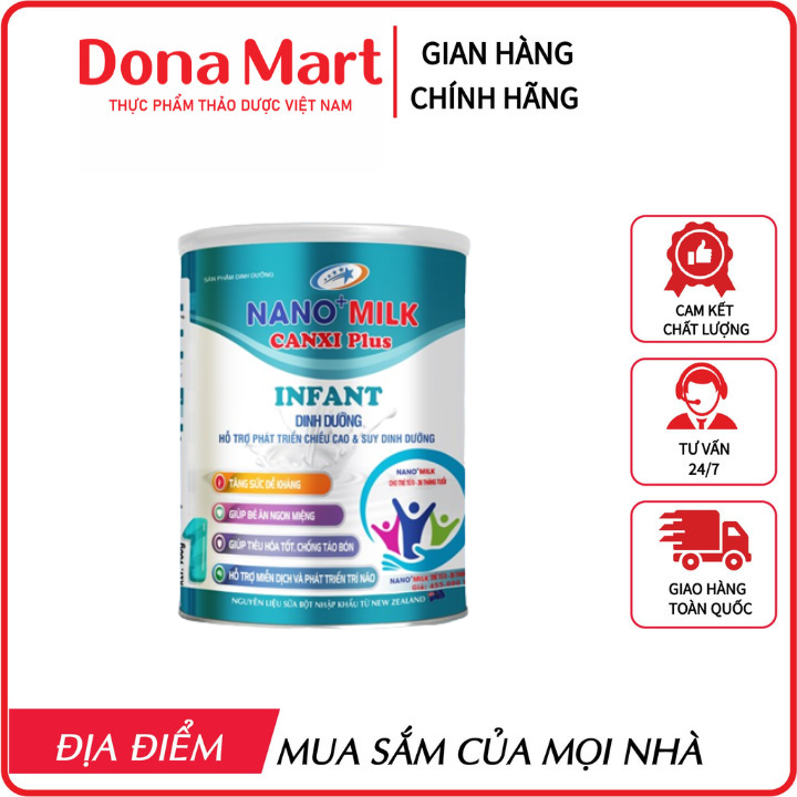 Sữa Bột Nano+Milk Infant 400 Gram, Giúp Phát Triển Trí Não Cho Trẻ Dưới ...