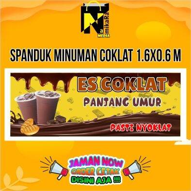 Spanduk Es Coklat terbaru ukuran 160x60 cm / banner Aneka Minuman Es ...