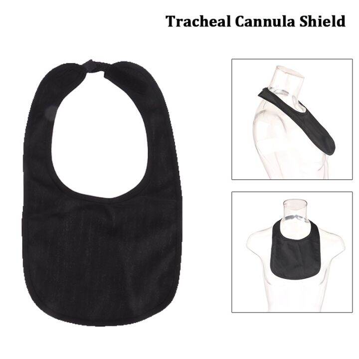 Tracheal Cannula Shield Tracheostomy Tube Wind Cap Dust Cover Black ...