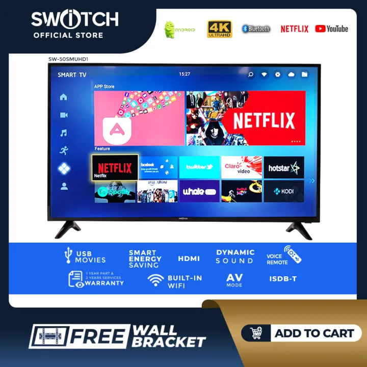 Switch 50" Digital SMART ULTRA HD LED TV | Lazada PH
