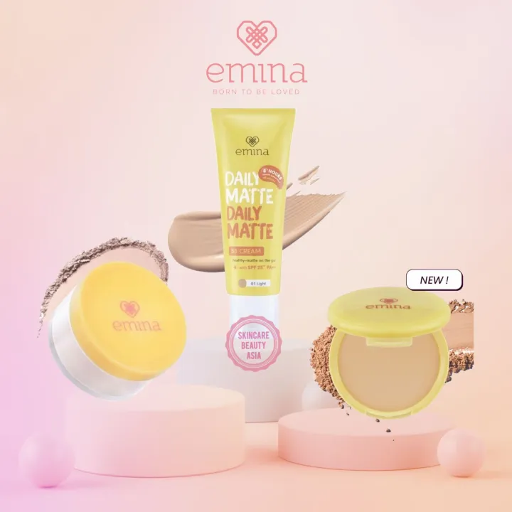 EMINA Daily Matte - Loose Powder | BB Cream | Compact Powder | Lazada ...