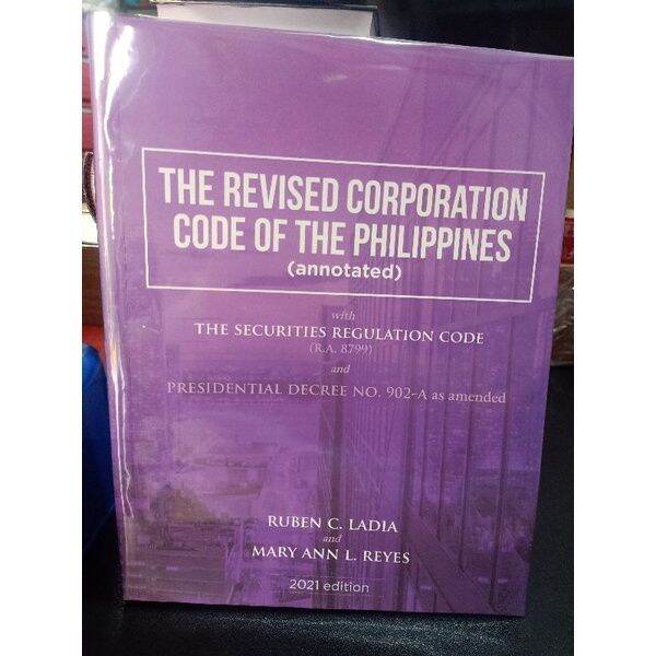 LADIA & REYES-REVISED CORPORATION CODE OF THE PHILIPPINES 2021 | Lazada PH