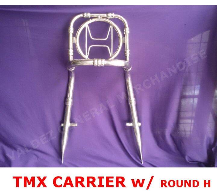 Carrier ROUND WITH H 900 Stainless, Back Rest for TMX 155 and TMX 125 ...
