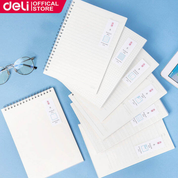 Deli B5 Spiral Binder Notebook For School Supplies 60 Sheets Sun Beige ...