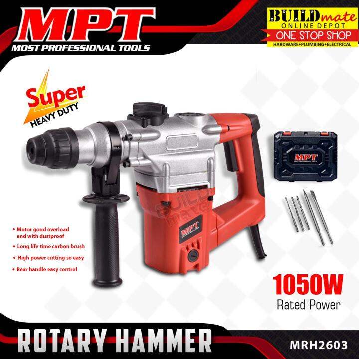 MPT Rotary Hammer Chipping Gun Drill 1050W MRH2603 Most Professional ...