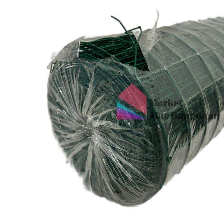 Kawat Loket PVC 1" Hijau / Ram Kawat PVC 1 Inci / Kawat Ayakan PVC 1 in ...