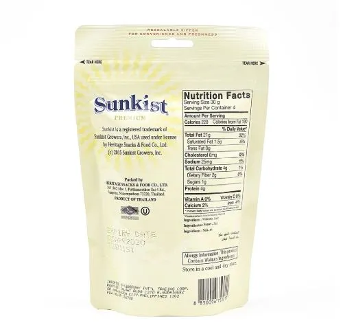 Sunkist Dry Roasted & Light Salted Walnuts 120 g | Lazada PH
