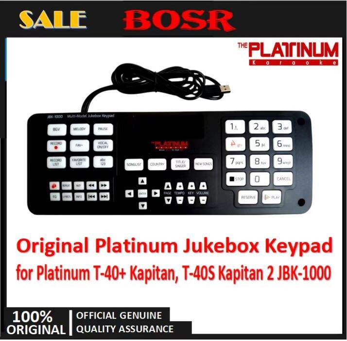 New Platinum Jukebox Keypad for Platinum T-40 Kapitan, T-40S Kapitan 2 ...
