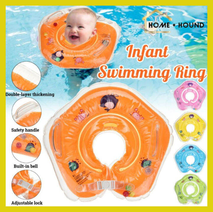 Home+Hound Swimming Baby Neck Floater Neck Ring Safety Infant Float Circle Inflatable | Lazada PH
