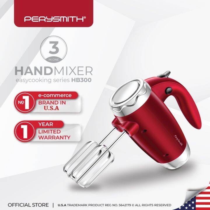 Factory sales promotion PerySmith Hand Mixer 300W 3 in 1 EasyCooking ...