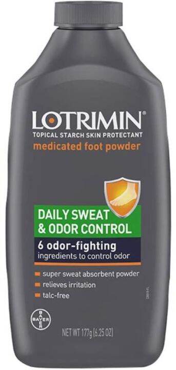 Lotrimin Daily Topical Starch Skin Protectant Sweat & Odor Control ...