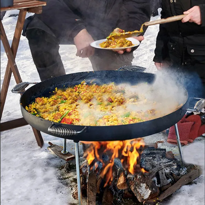 Foldable Campfire Stand Camping Bonfire Cooking Stand Portable Outdoor ...