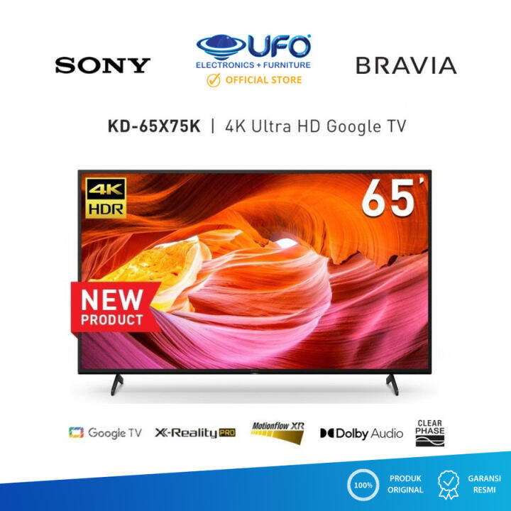 SONY LED KD65X75K 4K HDR SMART GOOGLE TV 65 INCH | Lazada Indonesia