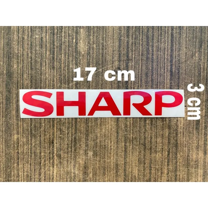 Cutting Sticker logo AC tulisan SHARP 17 cm x 3 cm | Lazada Indonesia