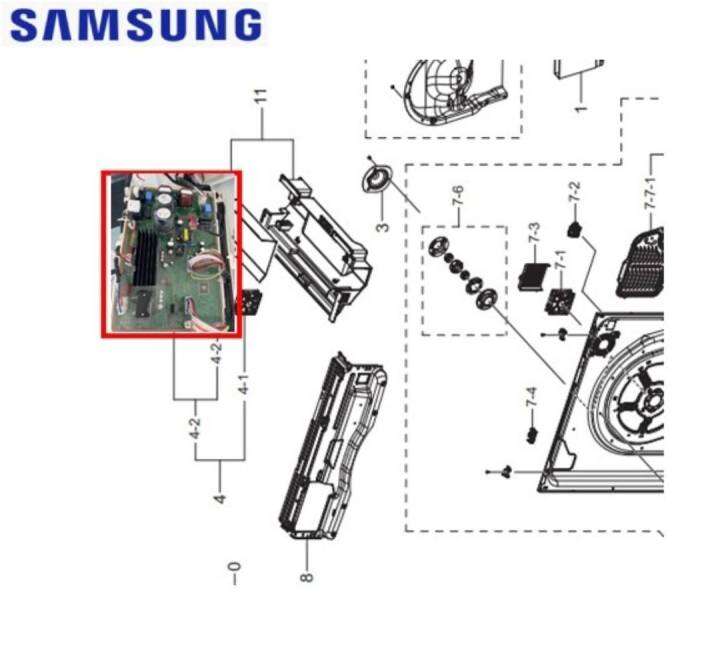 อะไหล่แท้ศูนย์/เมนบอร์ดเครื่องอบผ้าซัมซุง/ASSY PCB EEPROM/DC94-11216A ...
