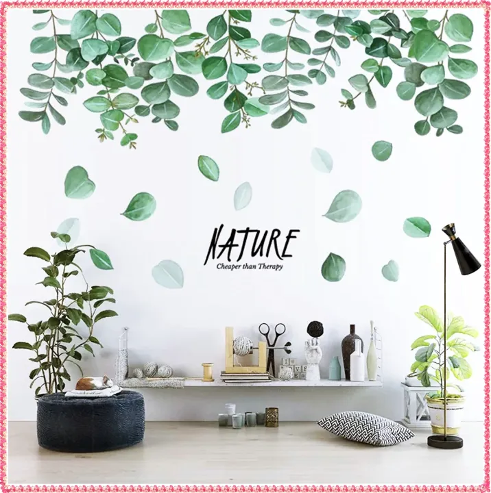 Home Decor Tropical Plants Fallen Leaves Decals Leaves Wall Decals ...