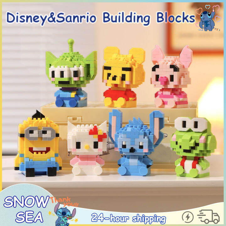 Mini 3D Cute Cartoon Kuromi Stitch Building Blocks Toys DIY Toys Gift ...